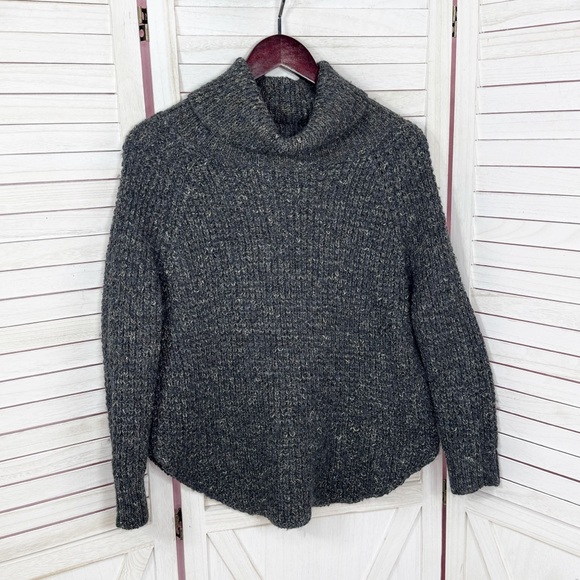 Free People | Sweaters | Free People Dylan Tweedy Cowl Neck Wool Blend ...